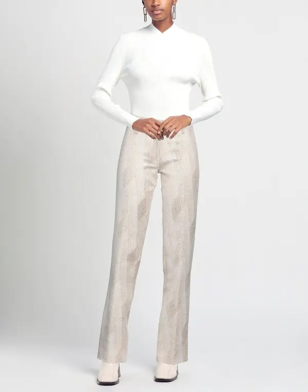 FORTE_FORTE Straight-leg Jacquard Pants