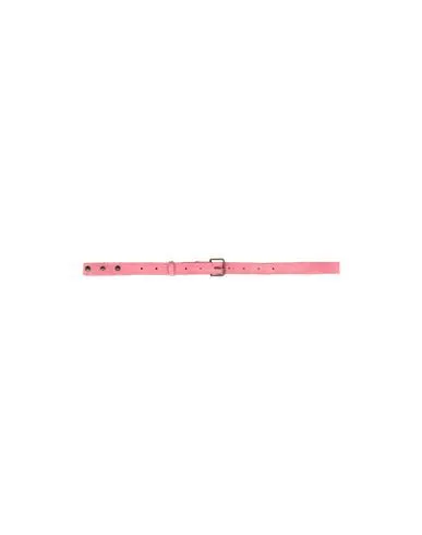 FORTE_FORTE Leather Skinny Belt - Pink