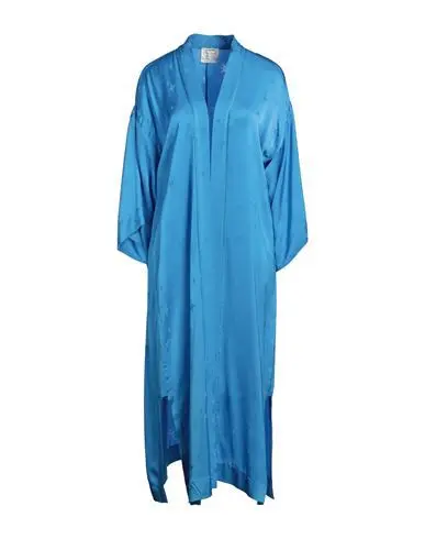FORTE_FORTE Jacquard Satin Kimono Jacket - Blue