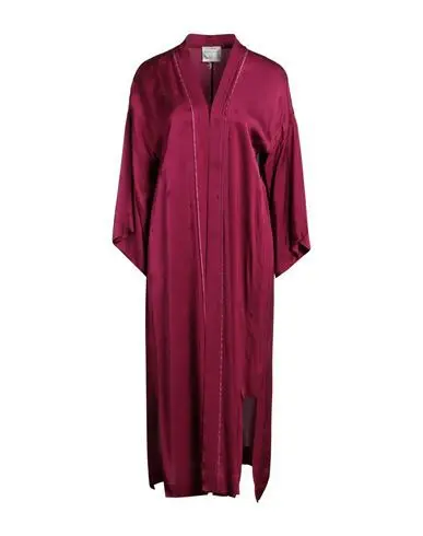 FORTE_FORTE Jacquard Satin Kimono Jacket - Red