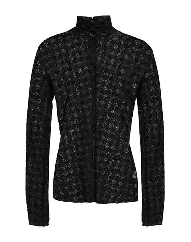 FORTE_FORTE Lace Turtleneck Long Sleeve Top