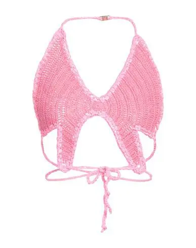 FORTE_FORTE Knitted Crop Top - Fuchsia