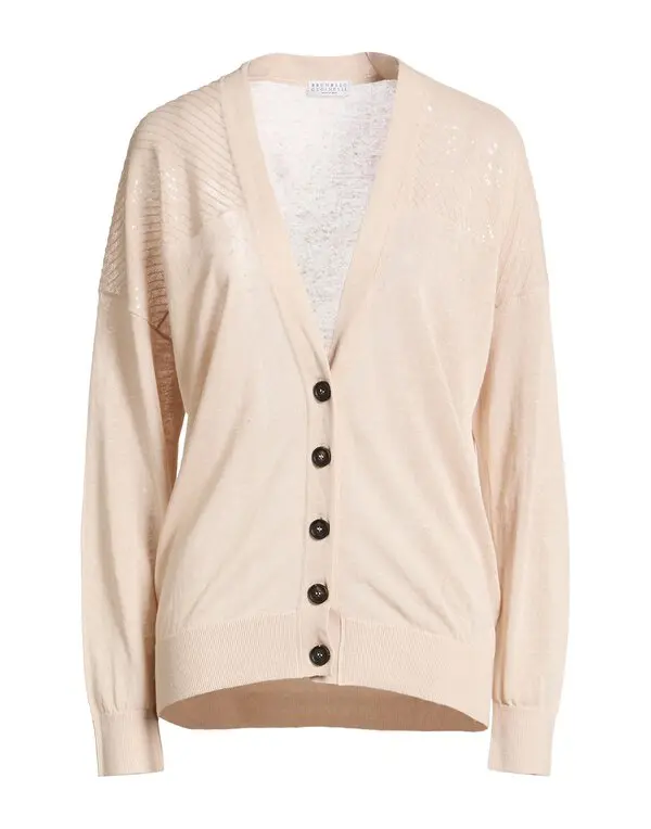 Brunello Cucinelli Cardigan In Linen Blend