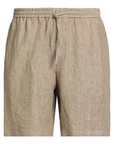 Emporio Armani Linen Bermuda Shorts - Beige