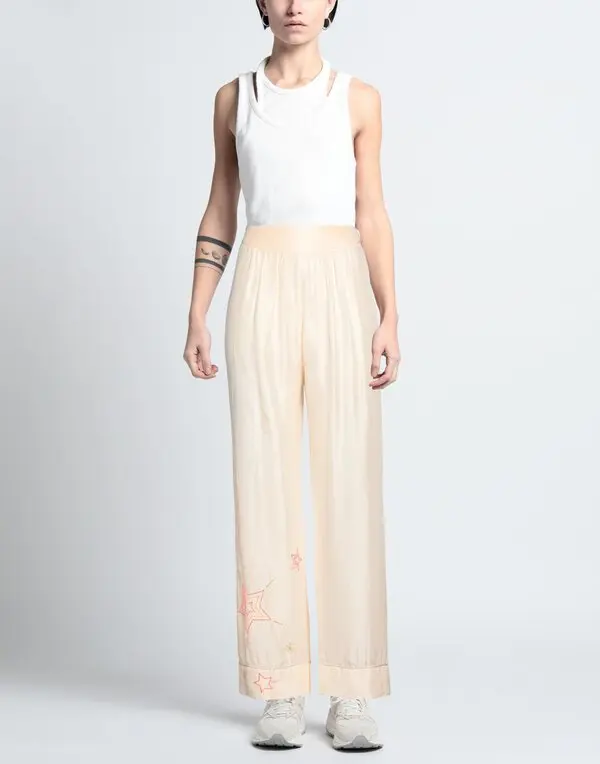 FORTE_FORTE Plain Weave High-waisted Pants