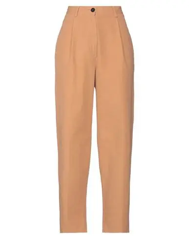 FORTE_FORTE Tapered Canvas Pants - Light Brown