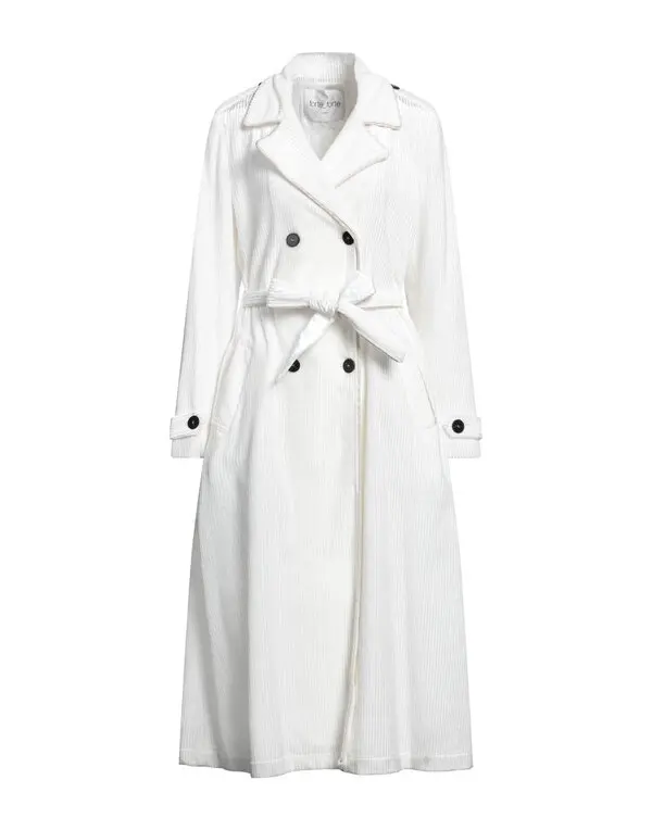FORTE_FORTE Corduroy Trench Coat - White