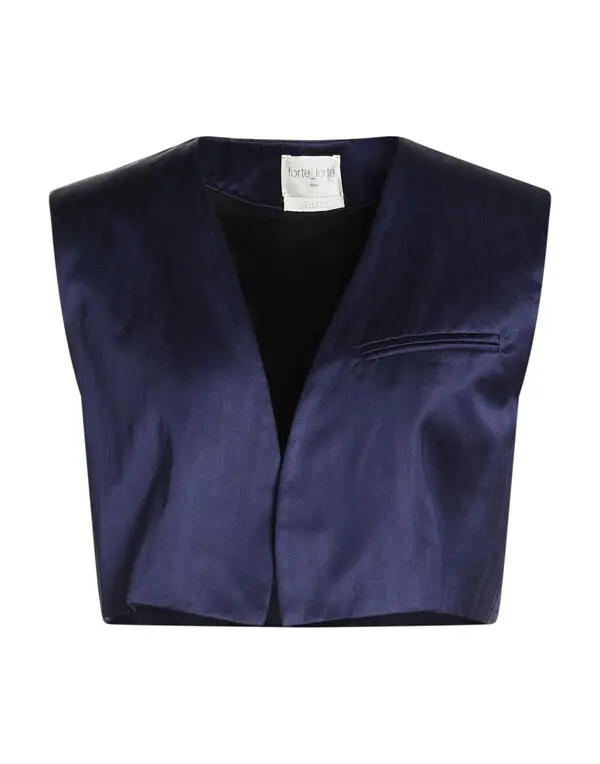 FORTE_FORTE Tailored Vest - Navy