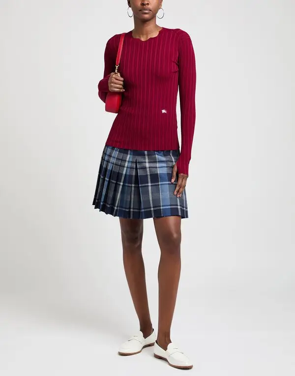 Burberry Sweater With V-neck And Long Sleeves