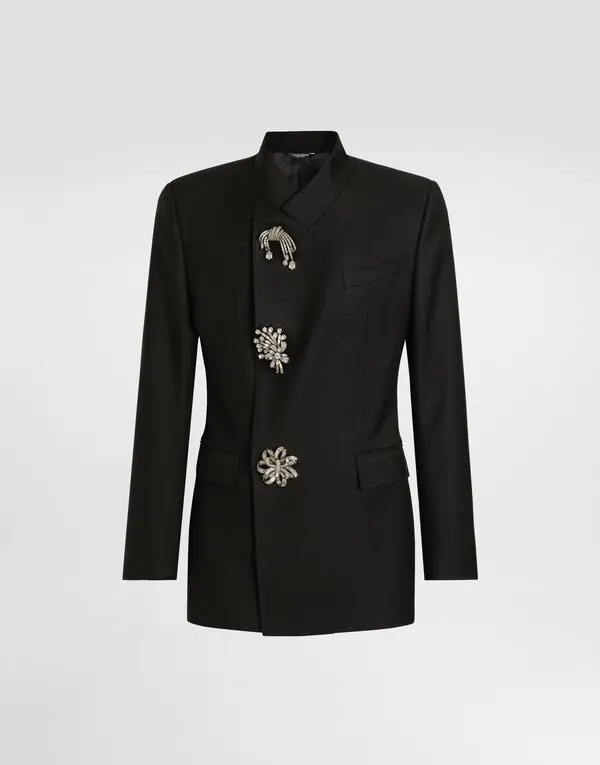 Dolce & Gabbana Double-breasted Wool Gabardine Jacket