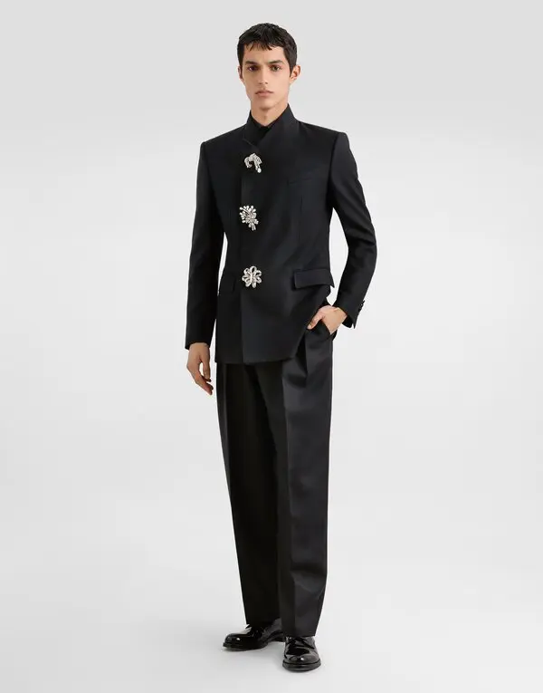 Dolce & Gabbana Double-breasted Wool Gabardine Jacket