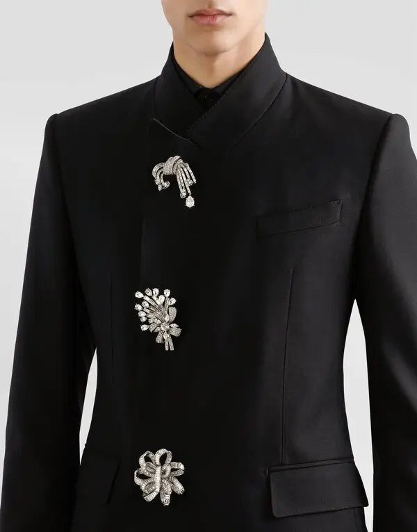 Dolce & Gabbana Double-breasted Wool Gabardine Jacket