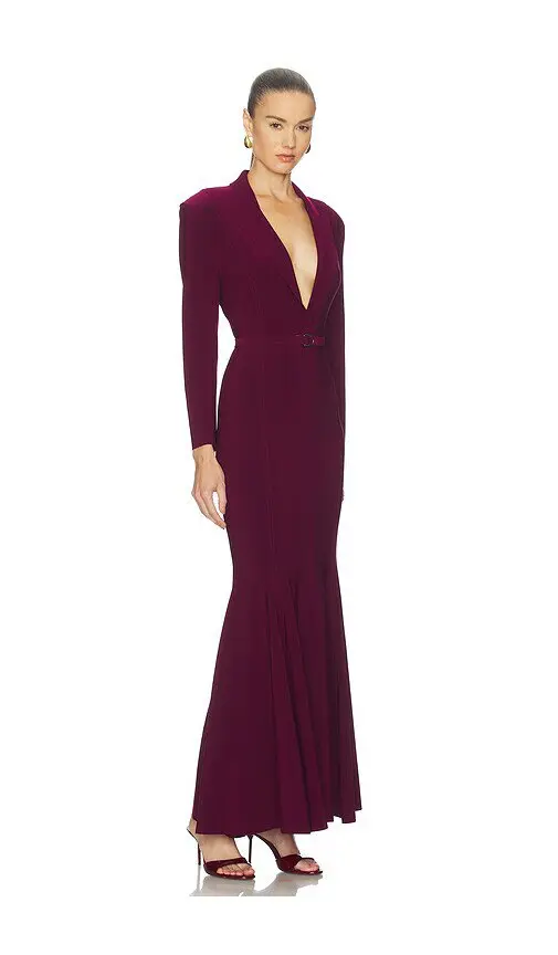 Norma Kamali Single Breasted Fishtail Gown