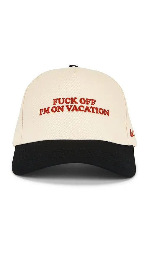 MOTEL MARGARITA Vacation Snapback Hat - Bone & Black