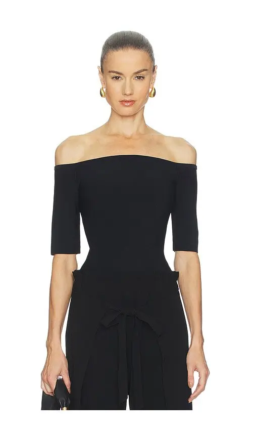 Cult Gaia Off-the-shoulder Knit Top