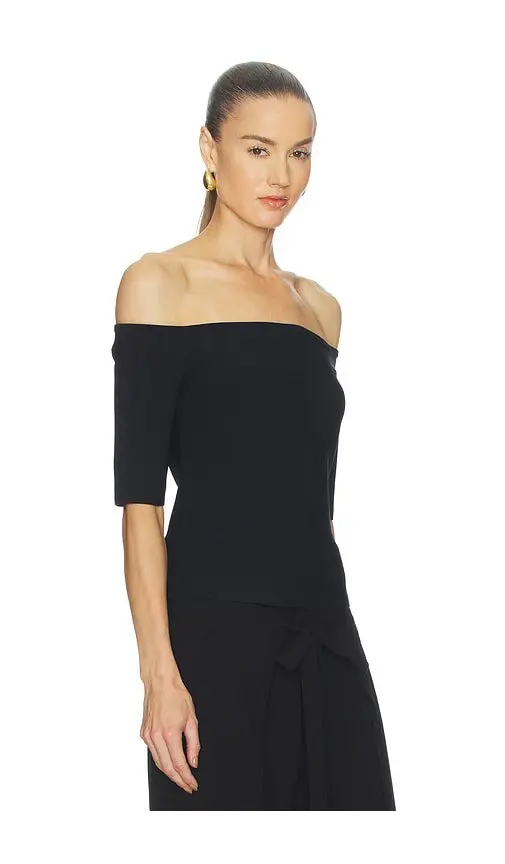 Cult Gaia Off-the-shoulder Knit Top
