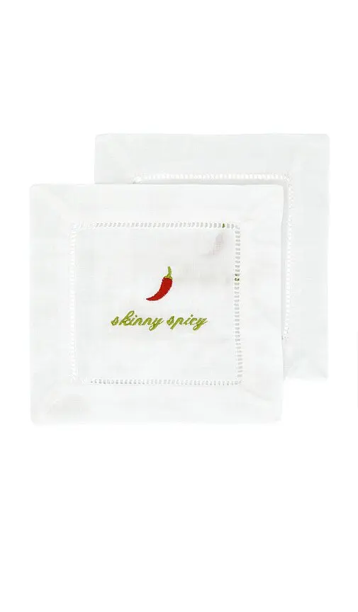 ABBODE Skinny Spicy Napkin In White - N,a