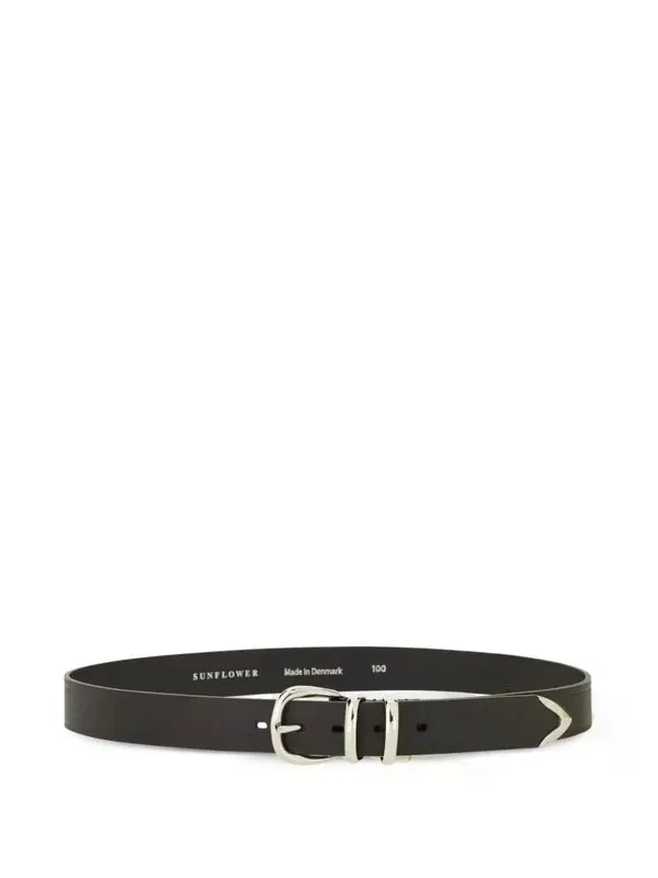 SUNFLOWER Buckled Belt - Black