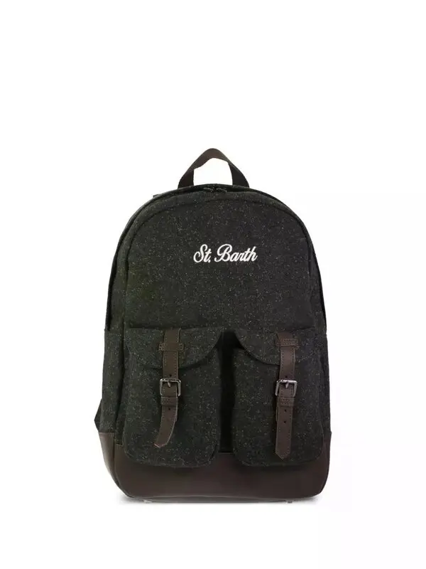 MC2 SAINT BARTH Embroidered Logo Backpack - Green