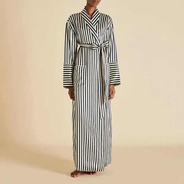 Olivia Von Halle Capability Nika Robe - Black