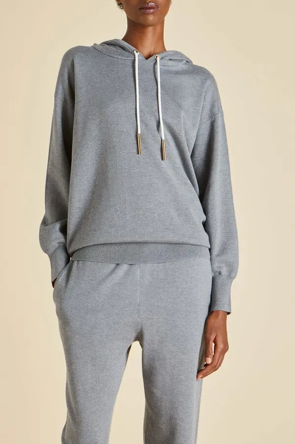 Olivia Von Halle Gia London Gray Tracksuit - Grey