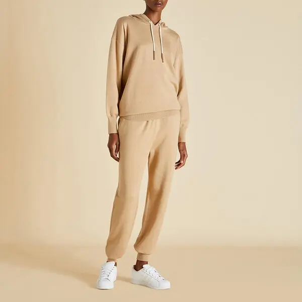 Olivia Von Halle Gia Shanghai Tracksuit - Beige