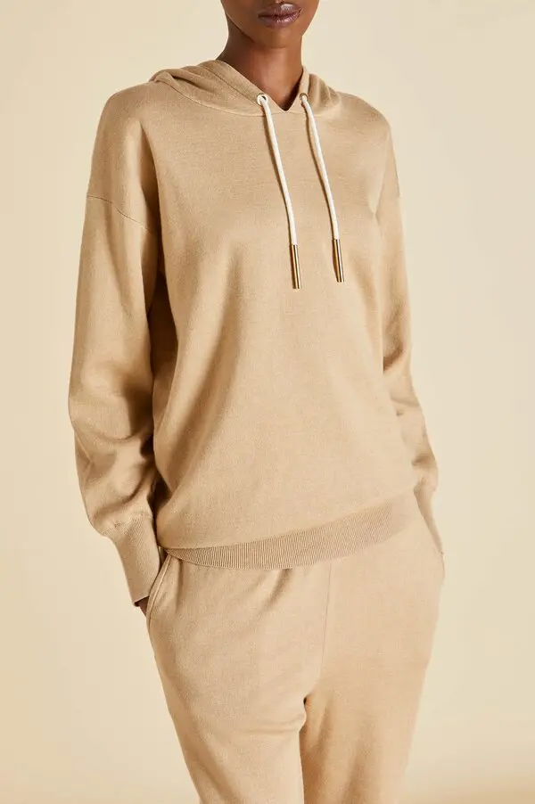 Olivia Von Halle Gia Shanghai Tracksuit - Beige