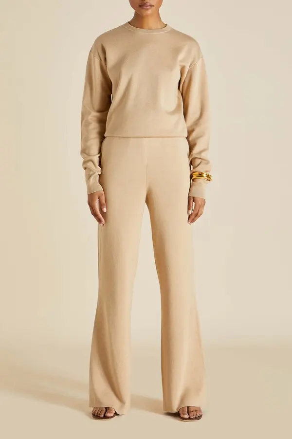 Olivia Von Halle Carmel Shanghai Tracksuit - Beige