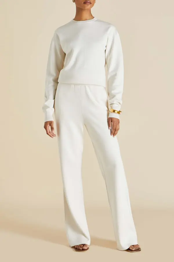 Olivia Von Halle Carmel Alaska Ivory Knitwear