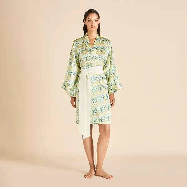 Olivia Von Halle Mimi Loulou Can-can Robe - Yellow