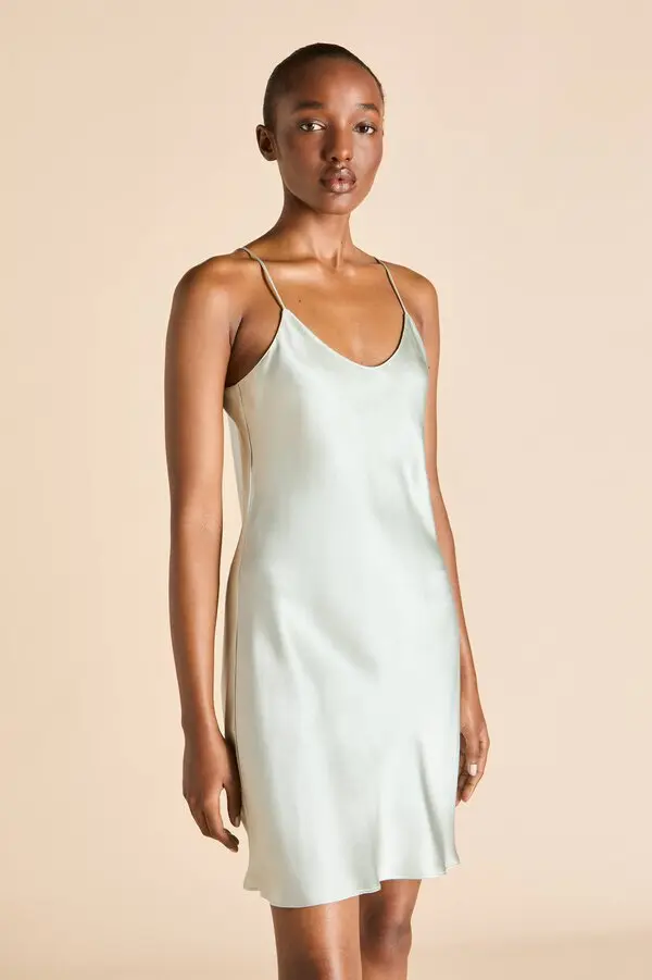 olivia von halle silk dress Issa Caramel Silk Satin Slip Dress
