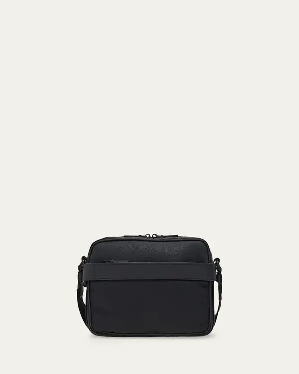 FERRAGAMO Twins Nylon And Leather Crossbody Bag - Nero