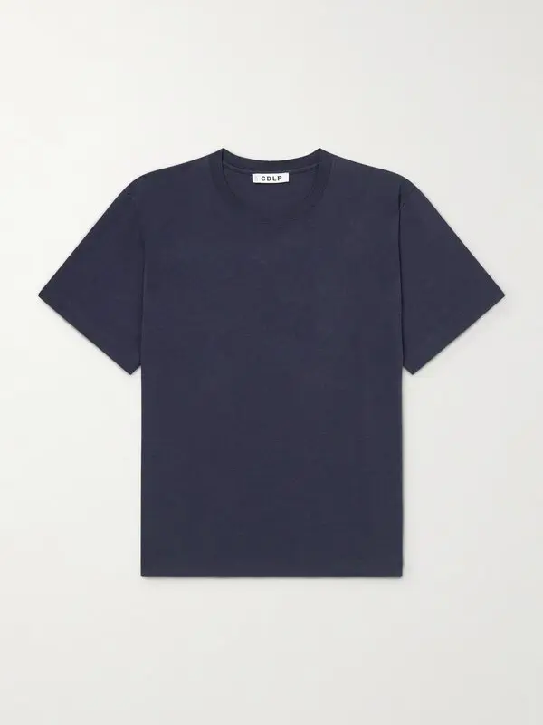 CDLP Lyocell And Pima Cotton-blend Jersey T-shirt - Blue