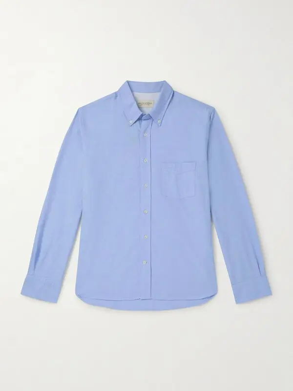 Officine Générale Button-down Collar Cotton Oxford Shirt