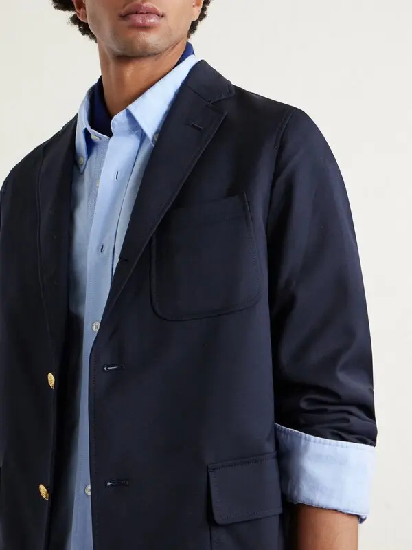 Officine Générale Button-down Collar Cotton Oxford Shirt