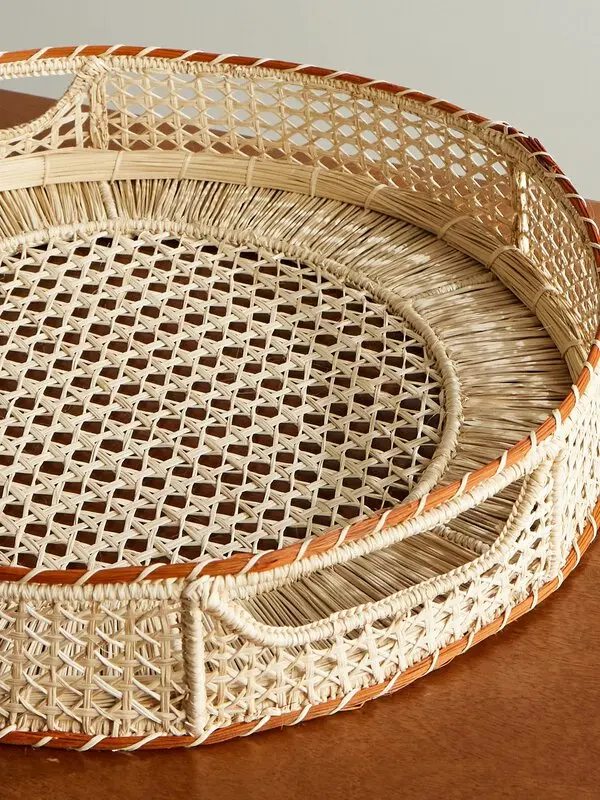 La DoubleJ Raffia Tray