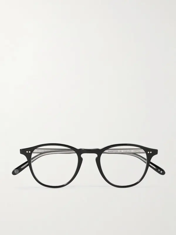 Garrett Leight Hampton Round-frame Optical Glasses - Black