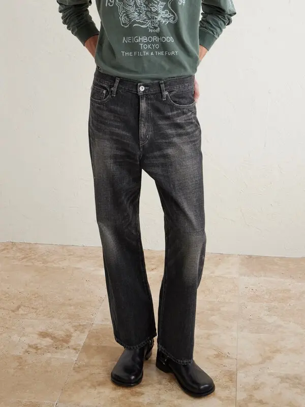 NEIGHBORHOOD Wide-leg Selvedge Denim Jeans