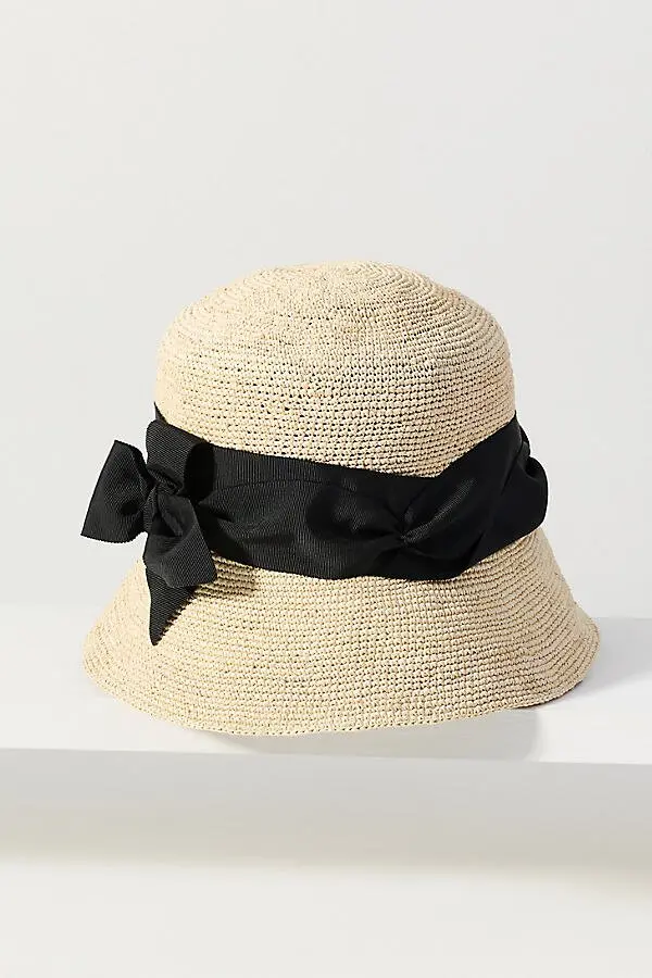 SENSI STUDIO Lampshade Straw Bucket Hat