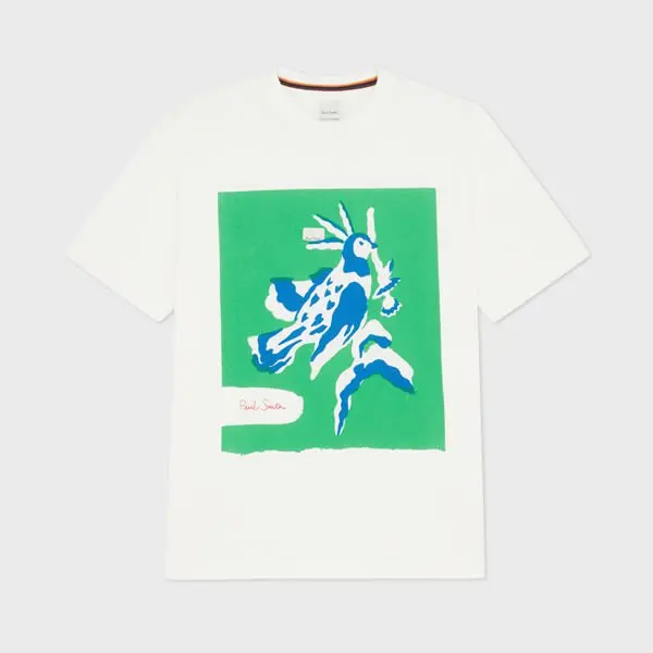 Paul Smith Bird' Print T-shirt - White
