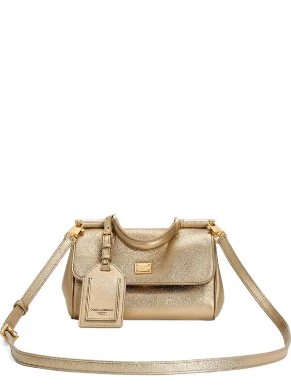 Dolce & Gabbana My Sicily Leather Handbag - Gold