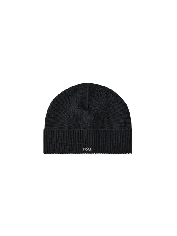 MASSIMO OSTI STUDIO Double Knit Beanie - Black