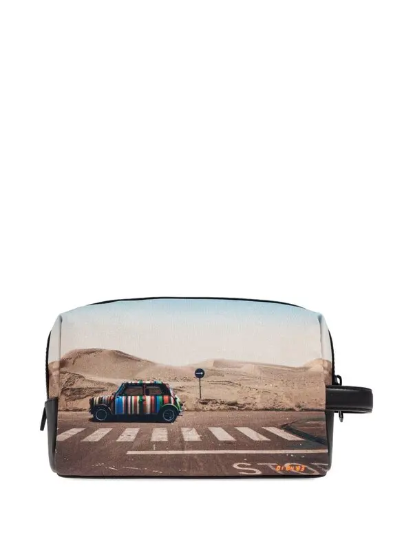 Paul Smith Printed Wash Bag - Beige
