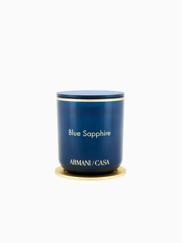 ARMANI/CASA Pegaso Blu Sapphire Candle - Blue