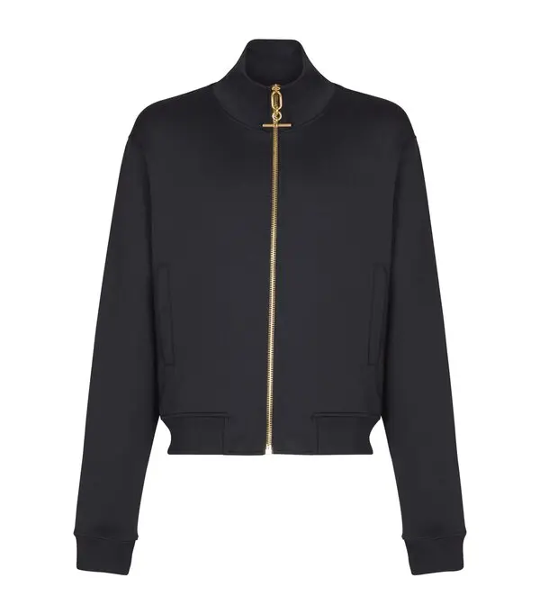 Balmain T-bar Zip Up Track Jacket