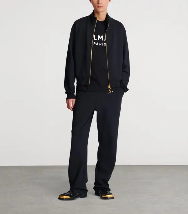 Balmain T-bar Zip Up Track Jacket