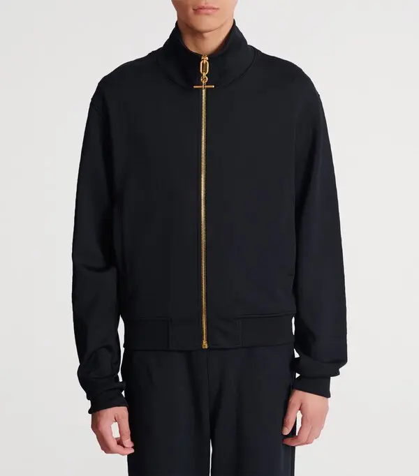 Balmain T-bar Zip Up Track Jacket