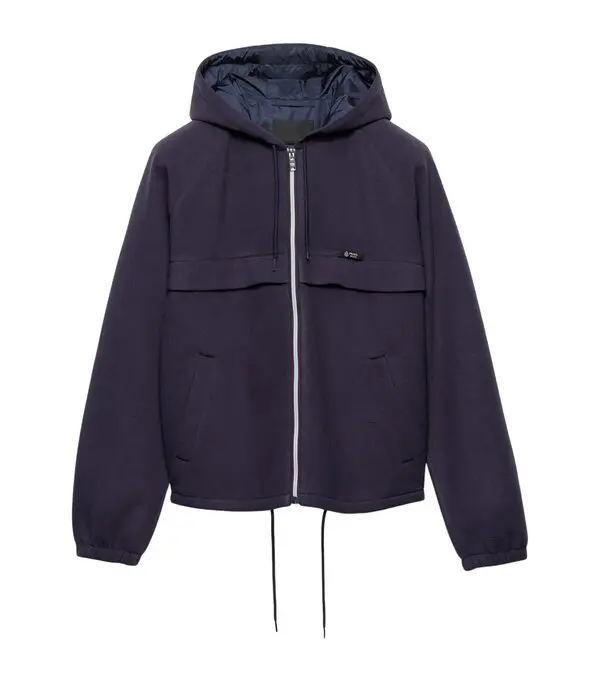 Prada Technical Hooded Blouson Jacket