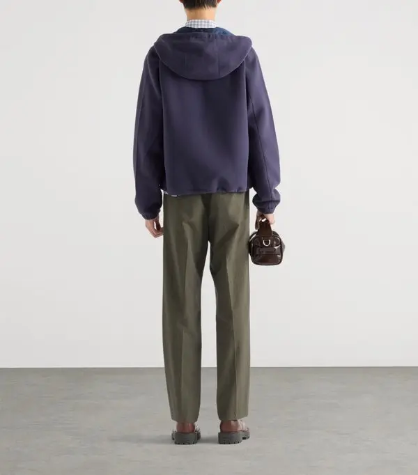 Prada Technical Hooded Blouson Jacket