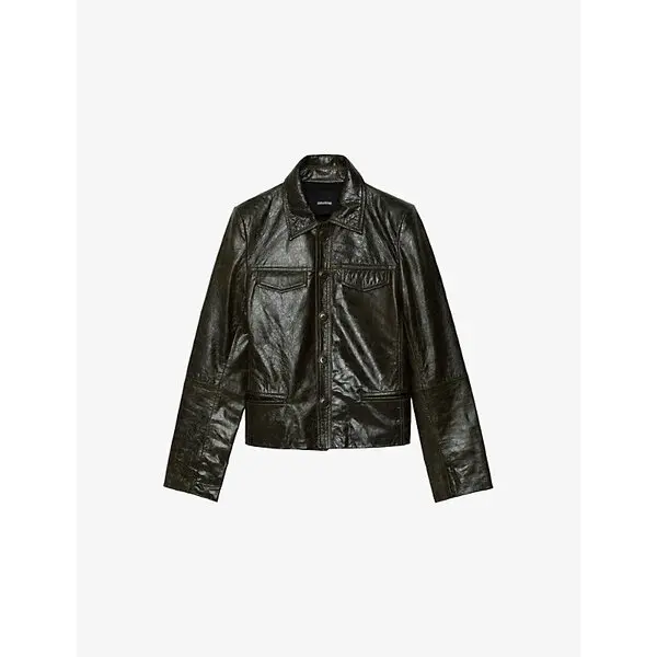 Zadig&Voltaire Liam Leather Trucker Jacket